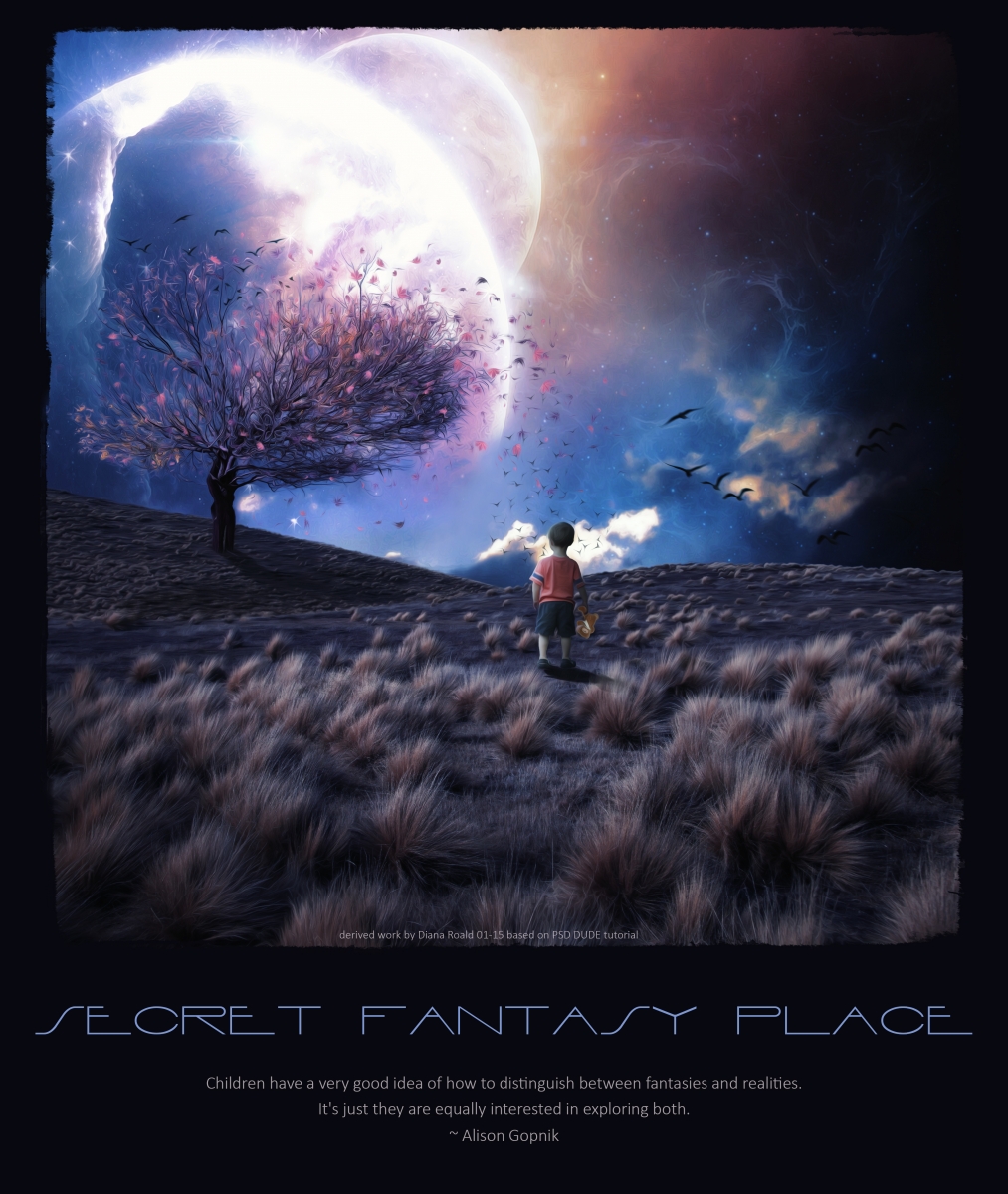 Secret Fantasy Place Photoshop Manipulation Tutorial